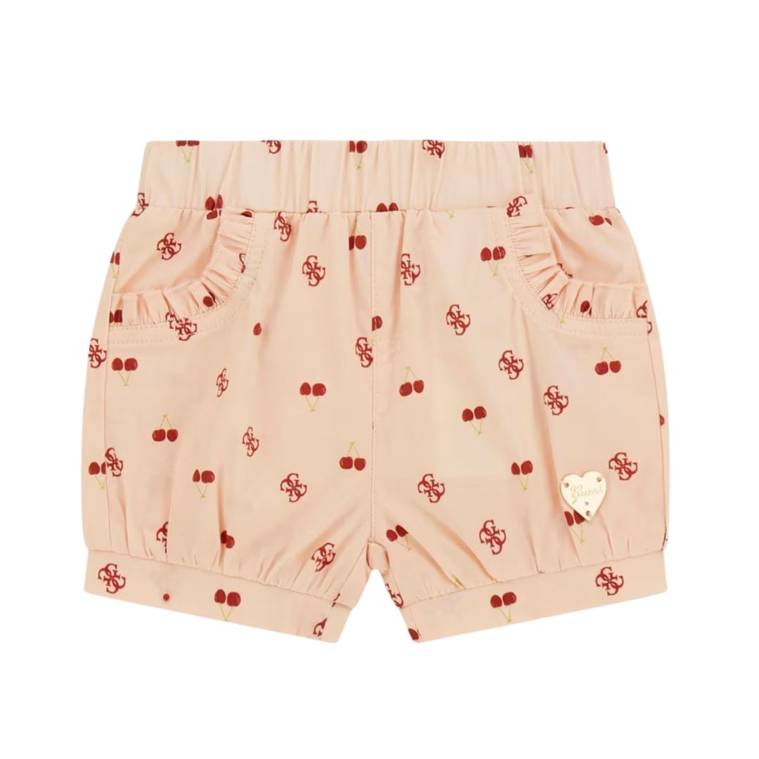 Guess - Pink & White Cherry Shorts Set – Village Kids