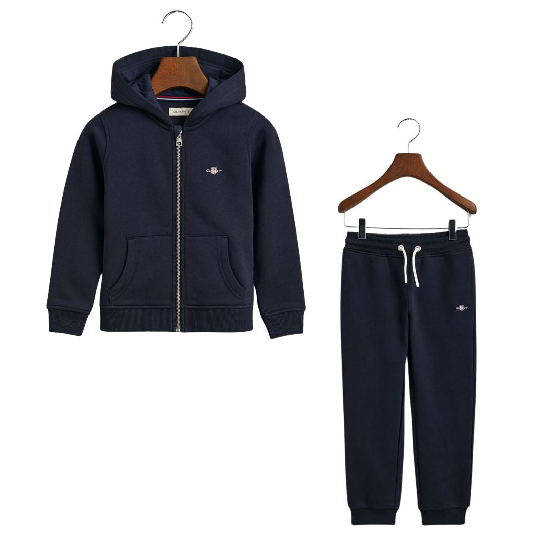 Gant - Navy Shield Logo Tracksuit – Village Kids