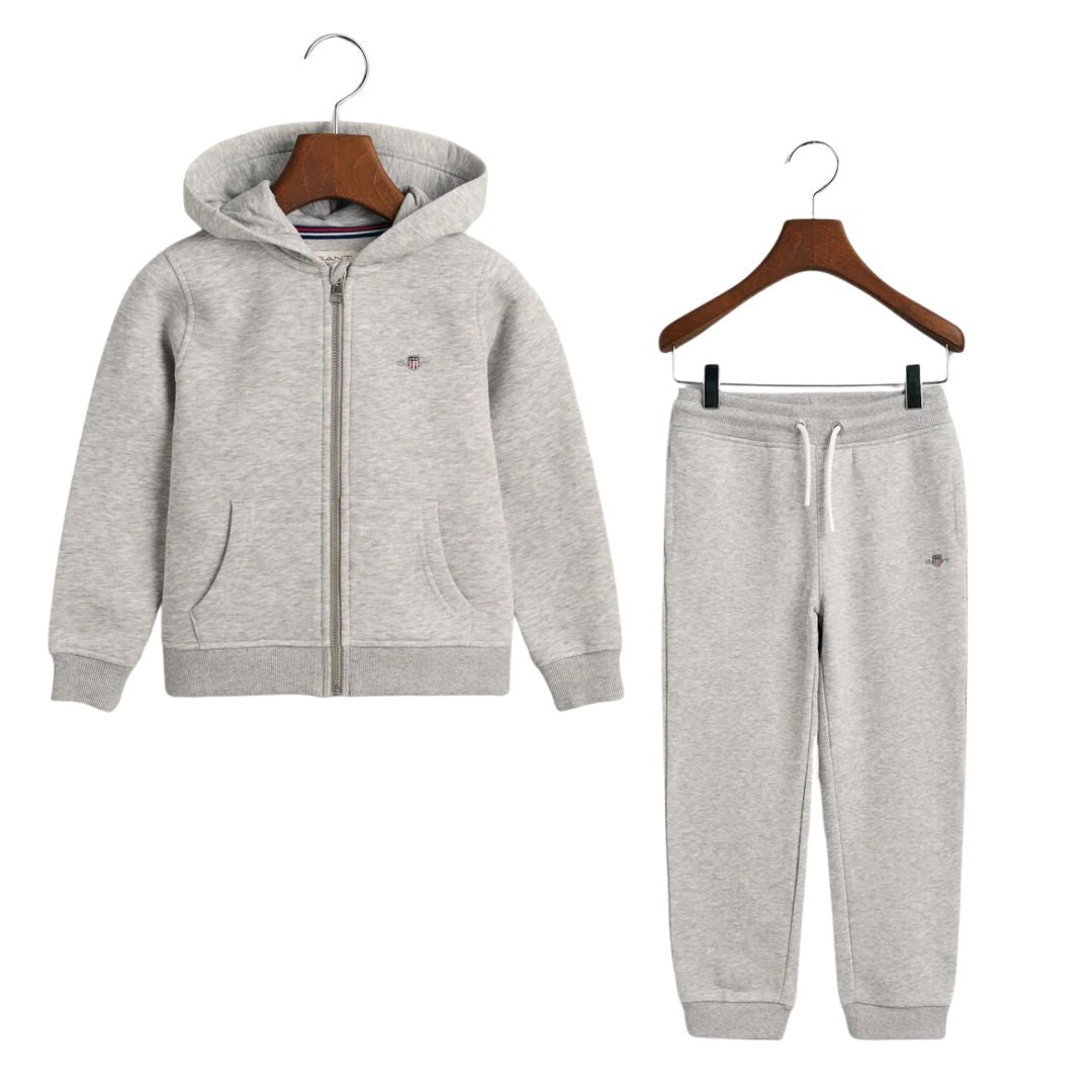 Gant - Grey Shield Logo Tracksuit – Village Kids