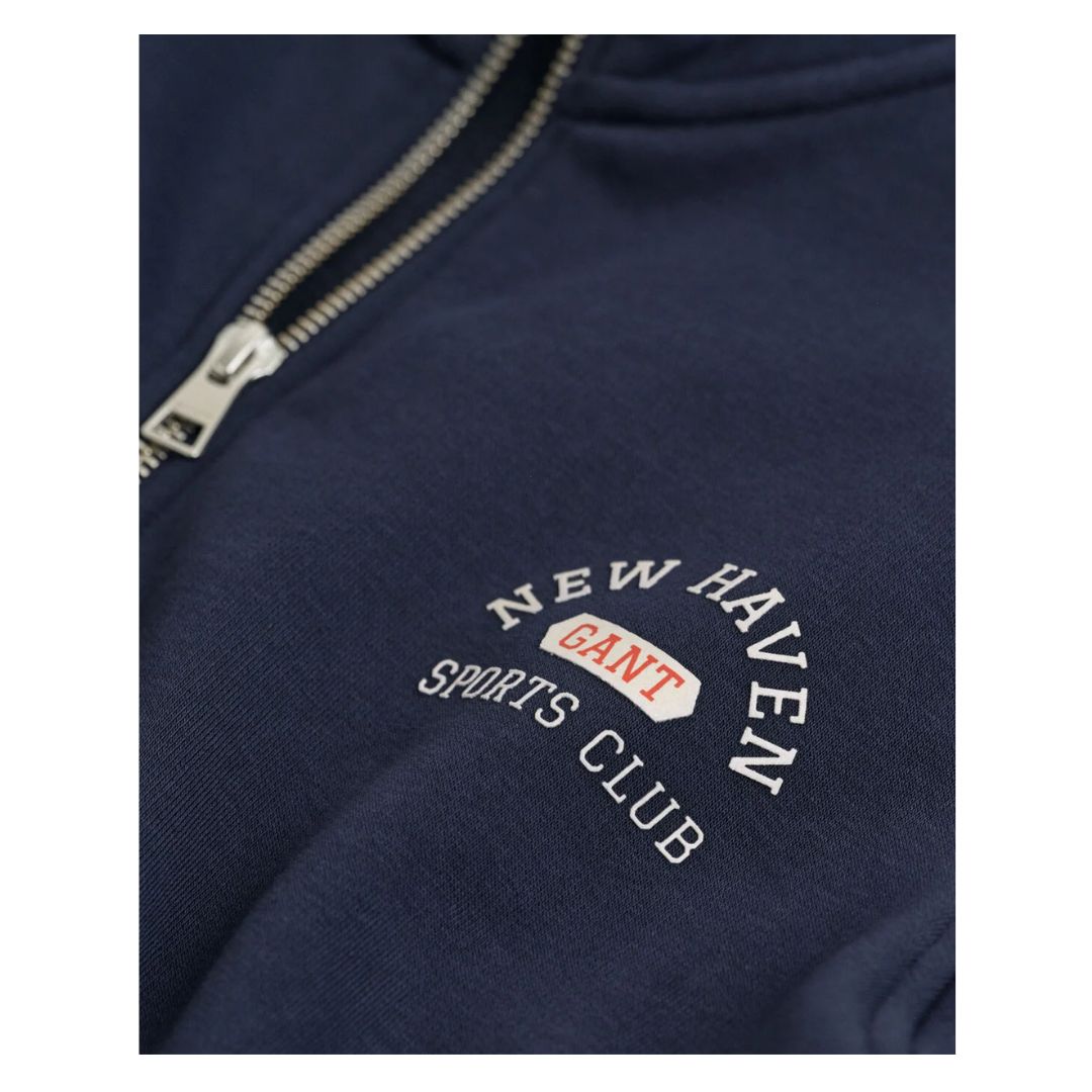 Gant - Navy Graphic Half Zip Tracksuit – Village Kids