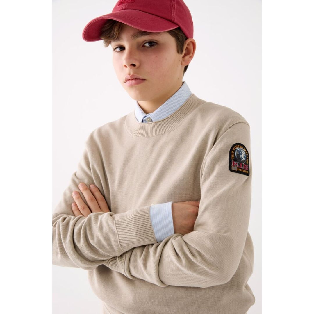 Parajumpers - Beige Basic Braw Jumper – Village Kids