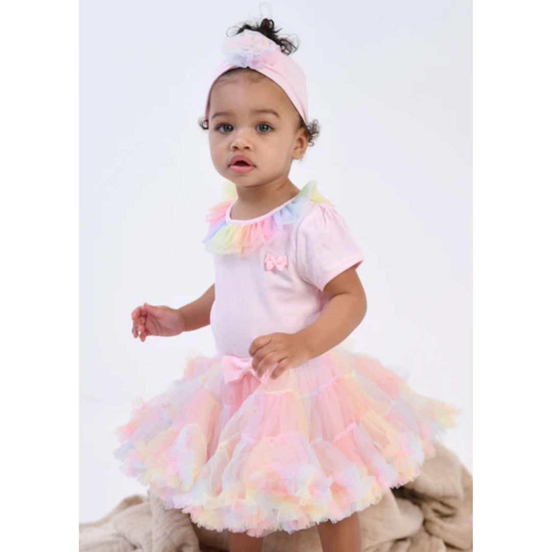 Angel's Face - Pink Rainbow Tutu, Body & Headband Set – Village Kids