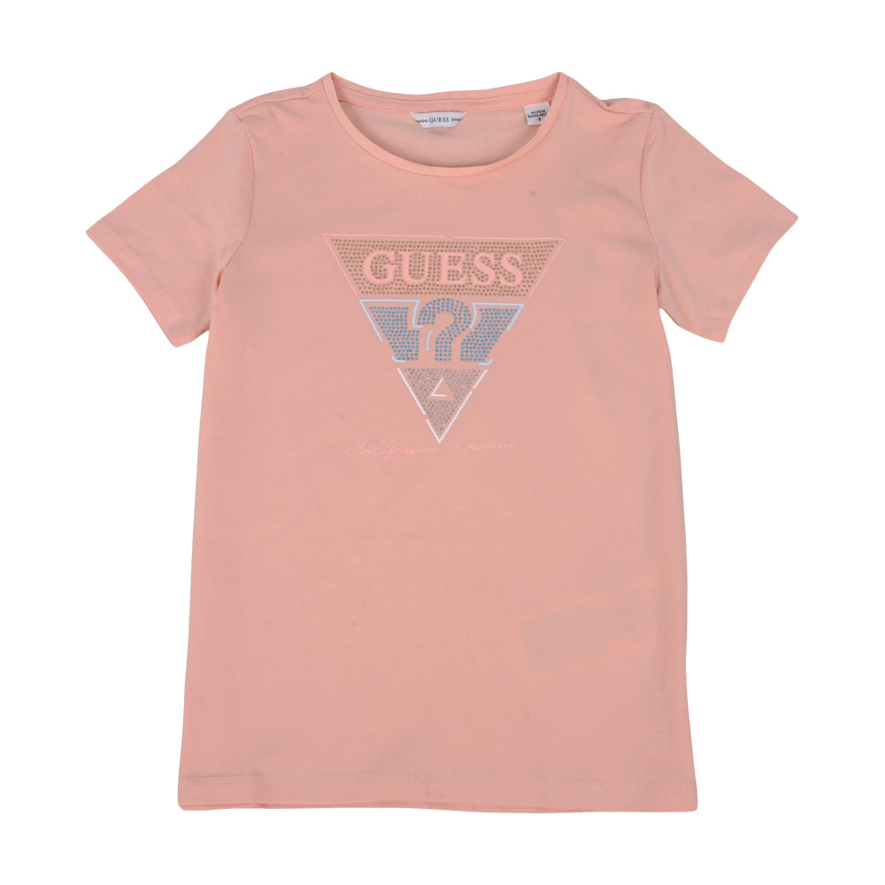 Guess - Peach Logo T-Shirt – Village Kids